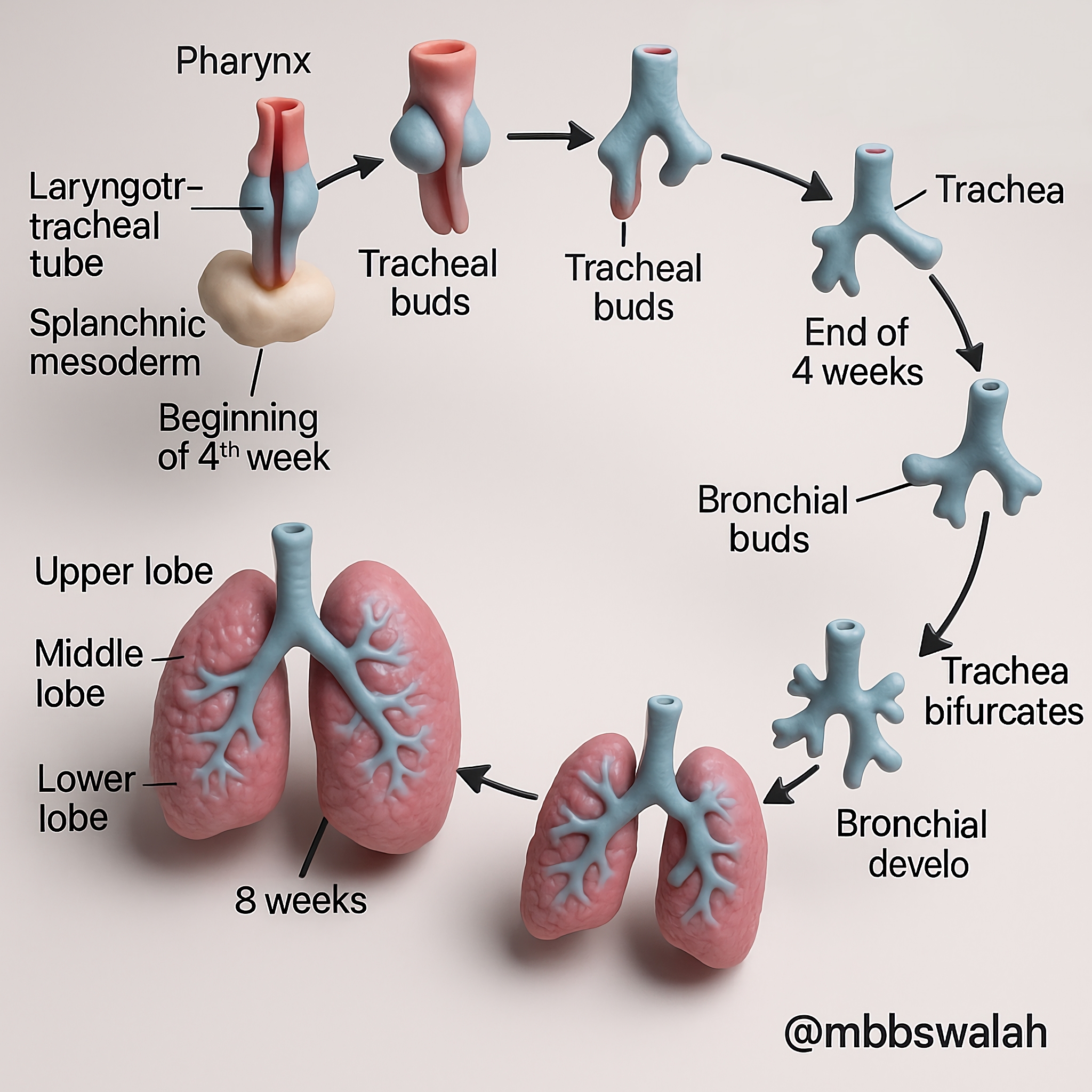Understanding Lung Embryology: Key Stages of Development – MBBSWALAH